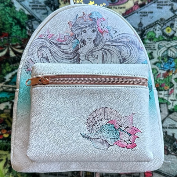 Loungefly | Bags | 29 Disney Loungefly The Little Mermaid Ariel Sketch ...